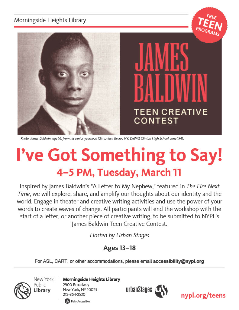 The New York Public Library: I've Got Something to Say! | Columbia ...