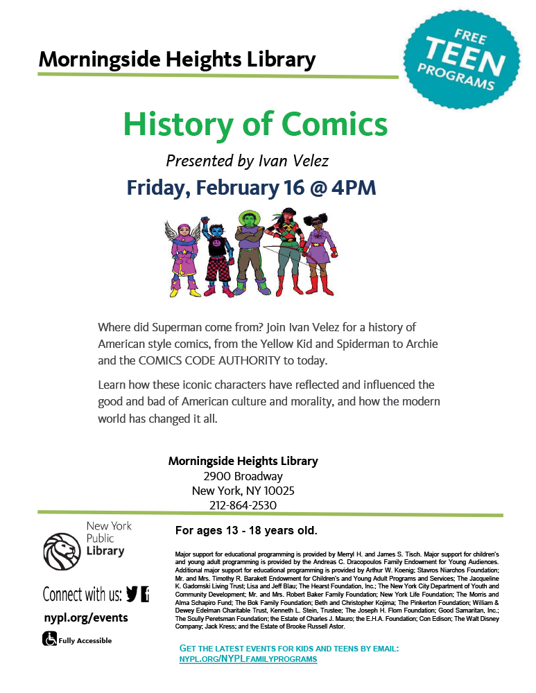 History of Comics | Columbia Neighbors
